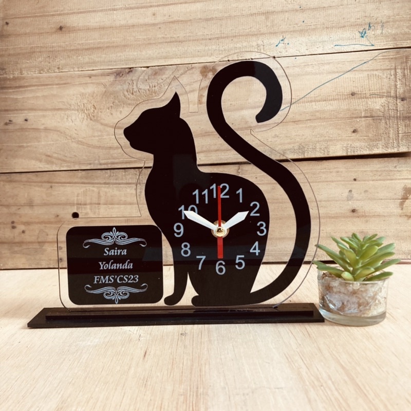 Jual KENANG-KENANGAN MAGANG PKL JAM DUDUK AKRILIK CUSTOM BONUS BOX KADO ...