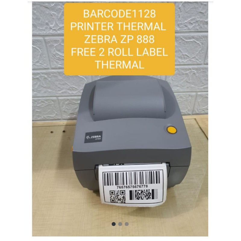 Jual Zebra Printer Barcode-ZP888(Free-Label-2Roll) | Shopee Indonesia