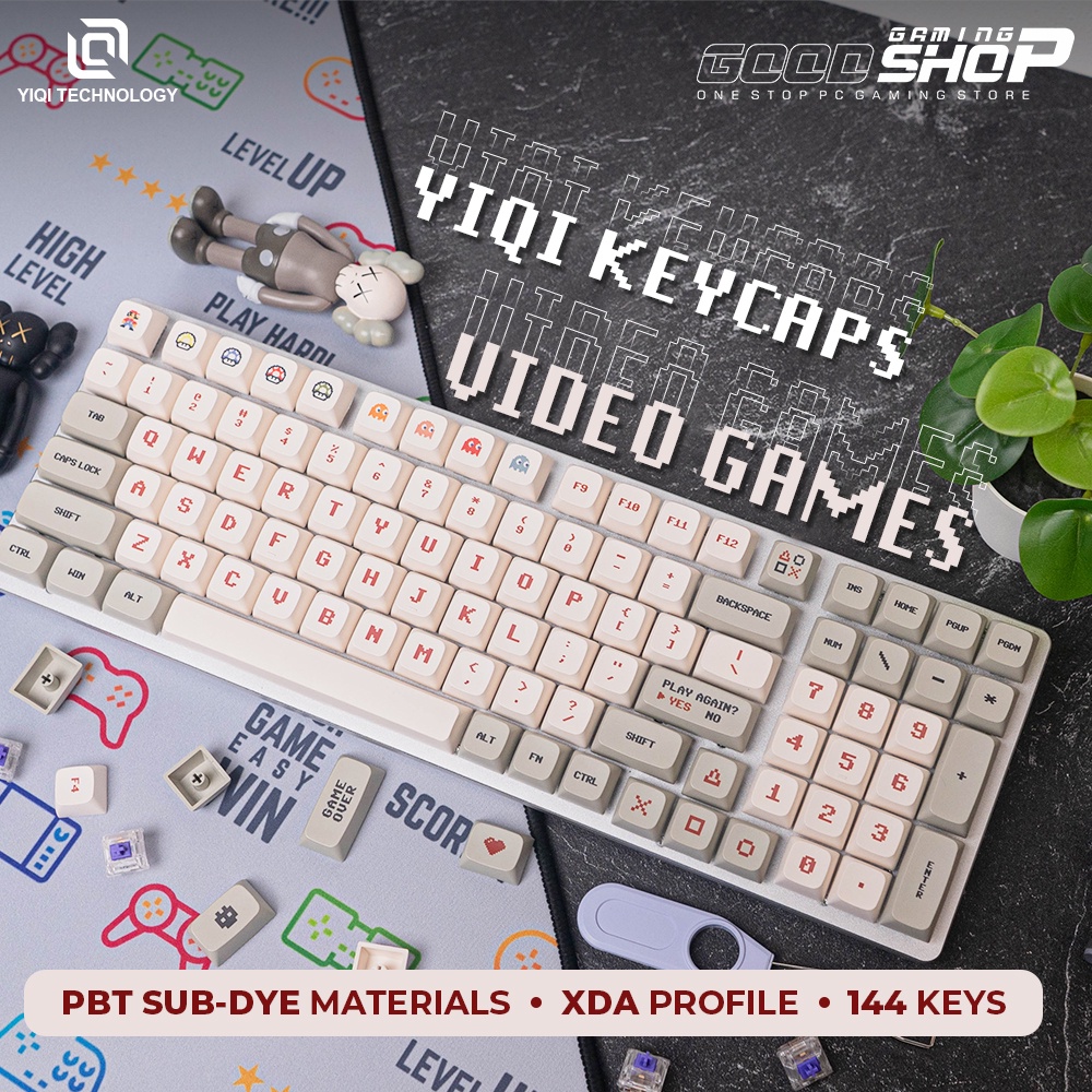 Jual Yiqi Keycaps Video Game Design PBT Dye-Sub XDA Profile | Shopee ...