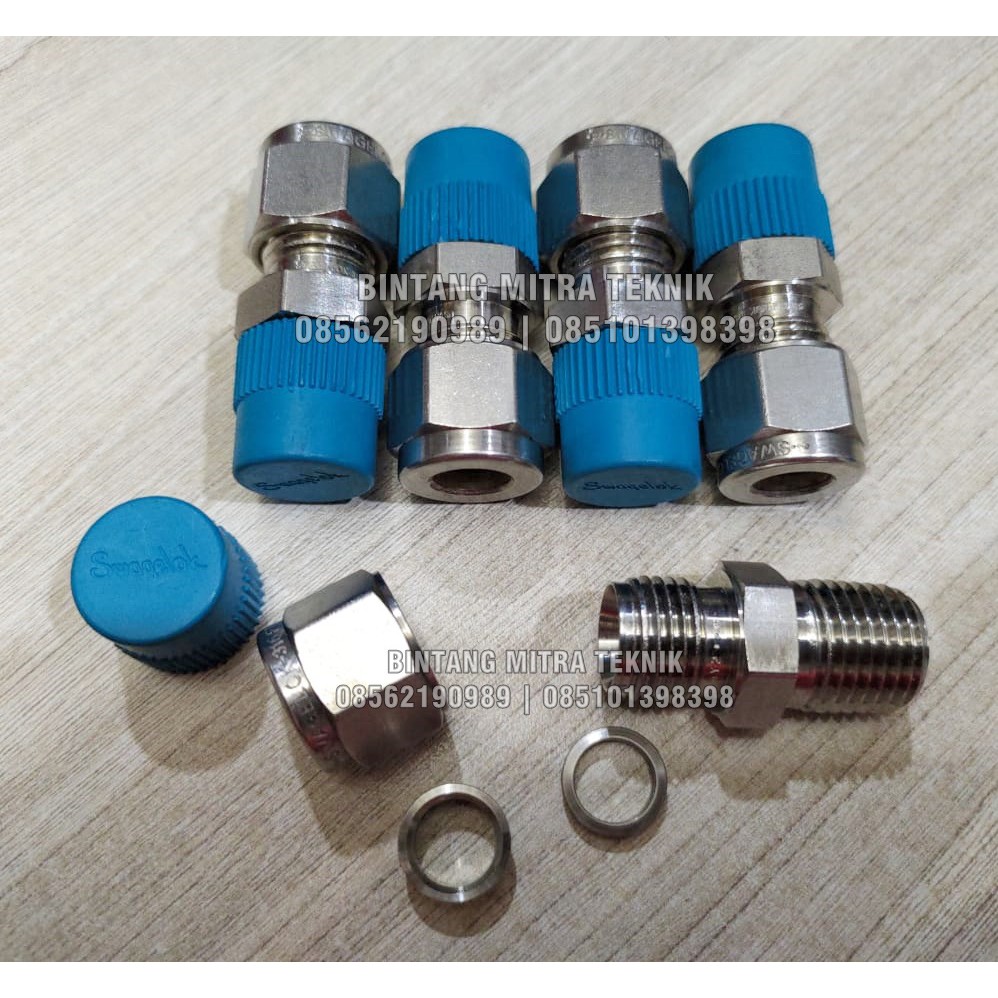 Jual MALE CONNECTOR SWAGELOK 8MM OD x 1/4" NPT SS316 | Shopee Indonesia