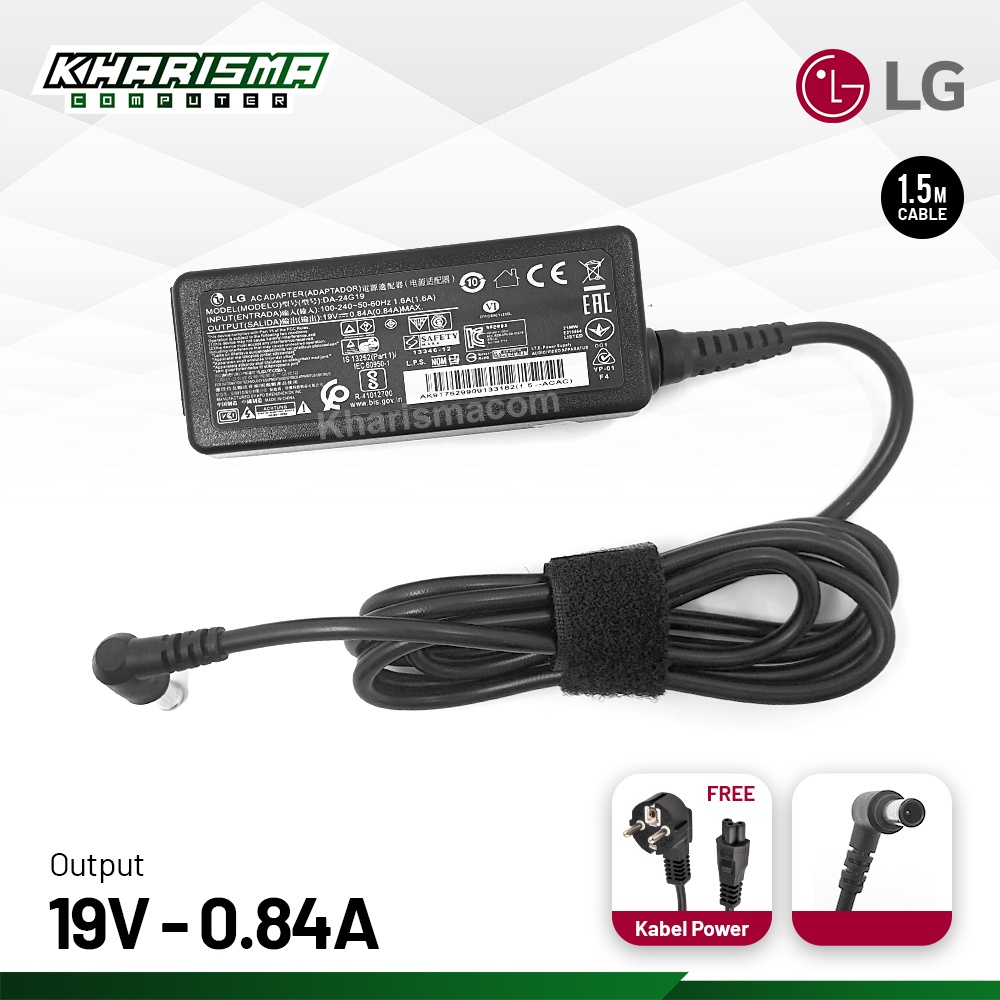 Jual Adaptor LED Monitor LG 19V-0.84A (Original) | Shopee Indonesia