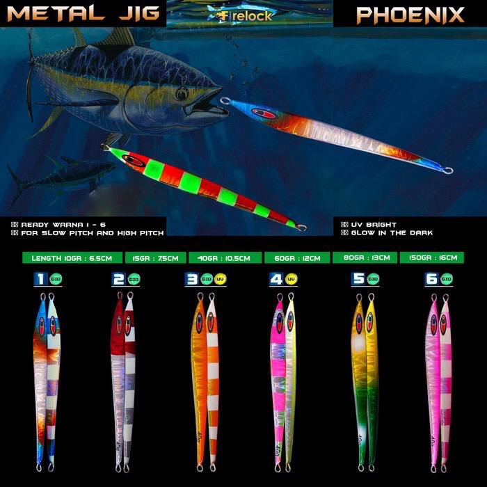 Jual Umpan Mancing Metal Jig GID Zebra 60 gram Firelock Phoenix Slow & Speed Action | Shopee ...