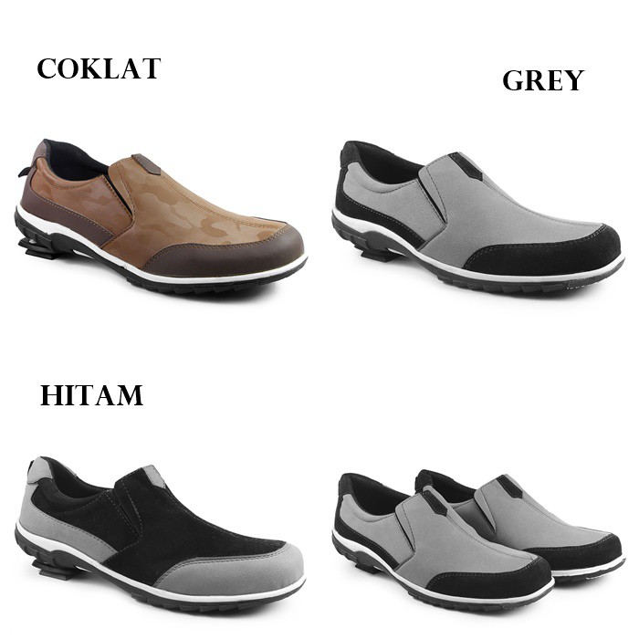 Jual COD BOSS !!! sepatu pria slop walkers ryu murah | Shopee Indonesia