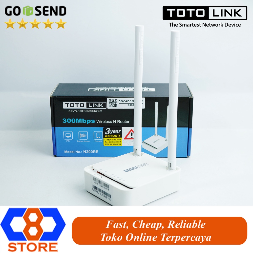 Jual WIRELESS ROUTER TOTOLINK N200RE V4 300MBPS MINI WIRELESS GARANSI RESMI | Shopee Indonesia