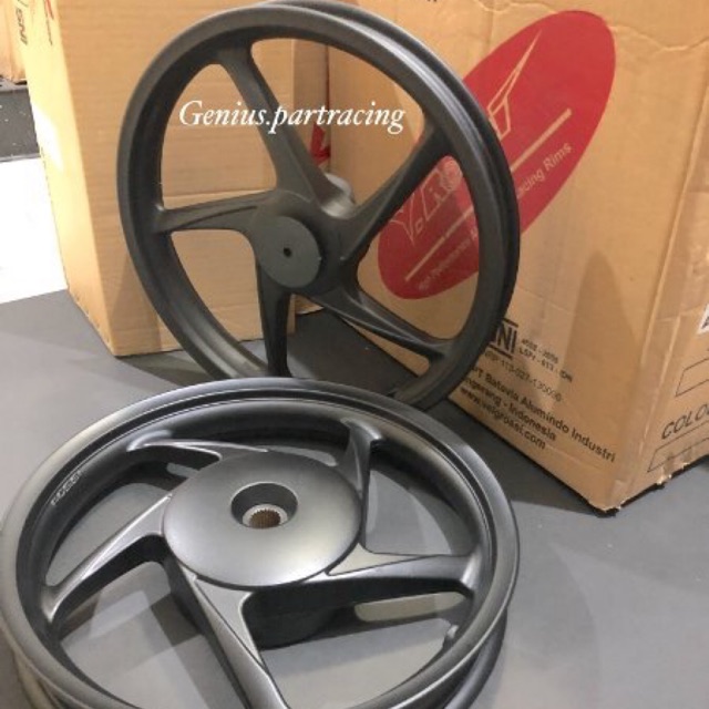 Jual VELG RACING SET 140/160 RING 17 HONDA REVO ABSOLUTE HITAM - VROSSI ...