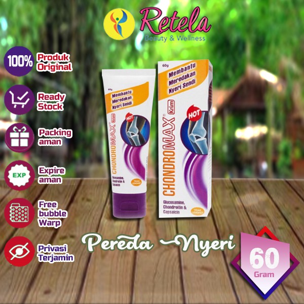 Jual Chondromax Krim Hot 60 Gr Krim Pereda Nyeri Sendi/ Nyeri Sendi ...