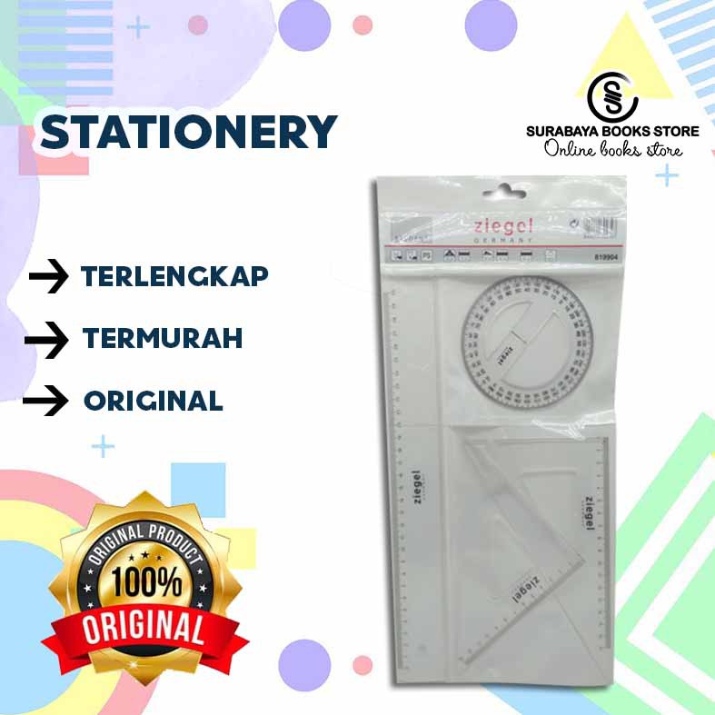 Jual PENGGARIS GEOMETRY // PROTACTOR 360 // TEMPLATE ELLIPSE ZIEGEL ...