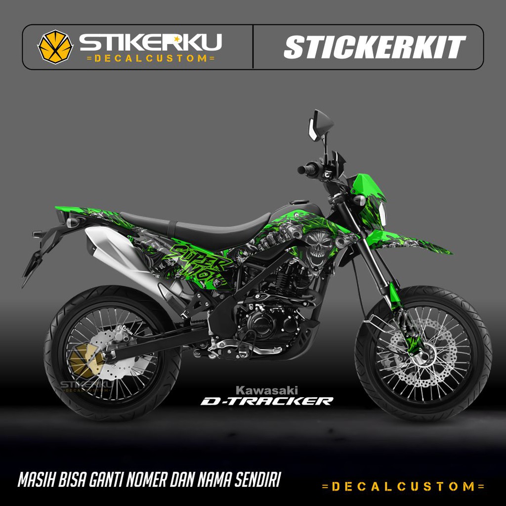 Jual STICKER DECAL KAWASAKI DTRACKER DESIGN CUSTOM FULLBODY | Shopee ...