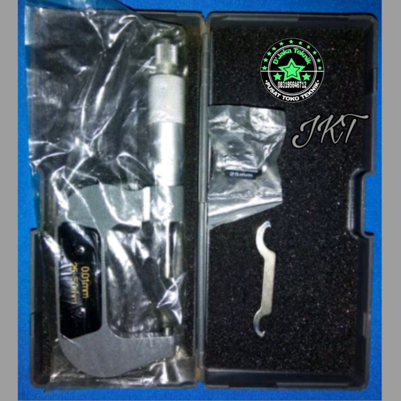 Jual Mikrometer Luar Alat Pengukur Presisi 25 - 50 x 0.01 Outside ...
