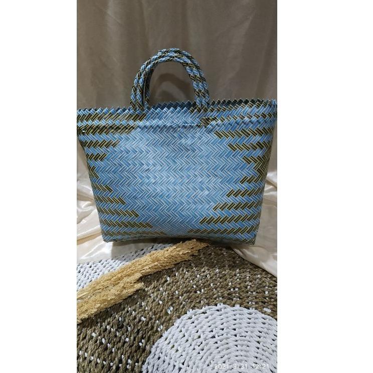 Jual Model Baru 0HH9L tas anyaman jumbo kombinasi 78 Jual | Shopee ...