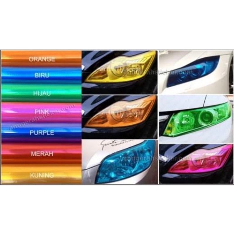 Jual STICKER LAMPU HYBRID MOTOR MOBIL SKOTLET LAMPU SCOTLET LAMPU LIS ...