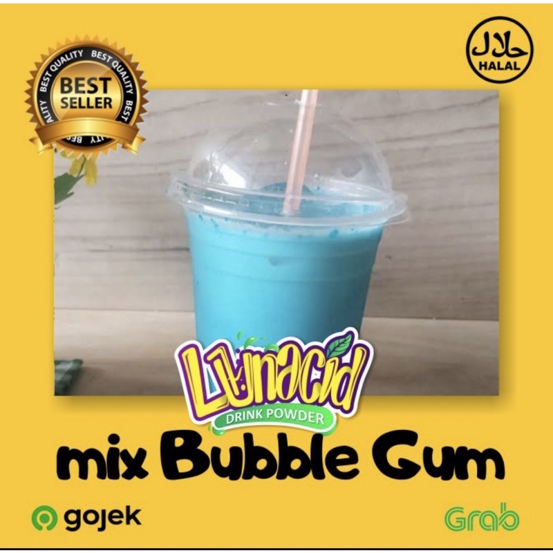 Jual Bubuk Minuman Rasa Bubble Gum 1 Kg / Bubble Gum Powder / Bubuk Bubble Gum / Serbuk Bubble ...