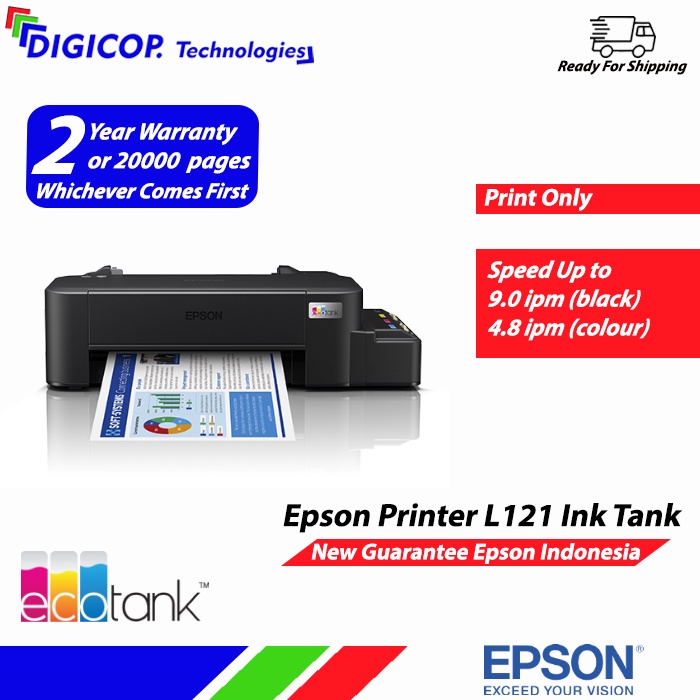 Jual Printer Epson L121 Ink Tank | Shopee Indonesia