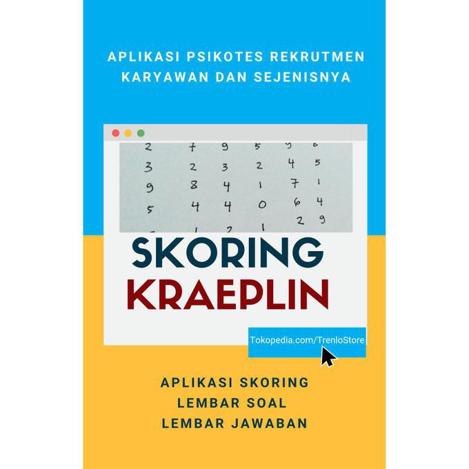 Jual Aplikasi Skoring psikotes Kraeplin Alat tes psikologi | Shopee ... Jual Aplikasi Skoring psikotes Kraeplin Alat tes psikologi | Shopee ...