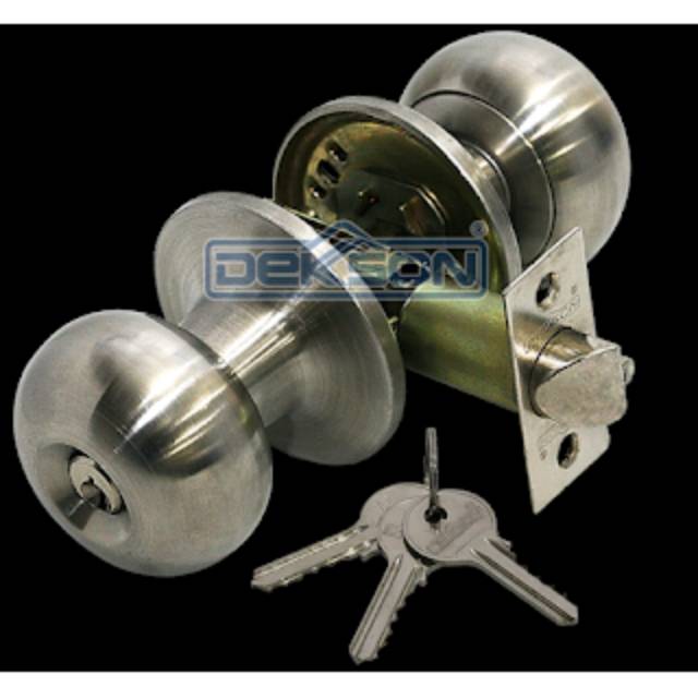 Jual Kunci bulat lockset series KCBL 8587 ET SSS Dekson | Shopee Indonesia
