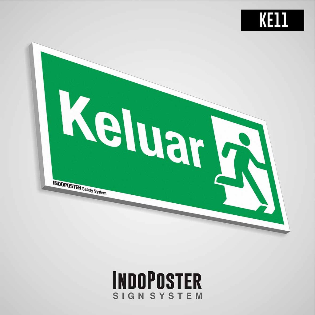 Jual Safety Sign Emergency Rambu K3 PVC Tanda Pintu Keluar | Shopee ...