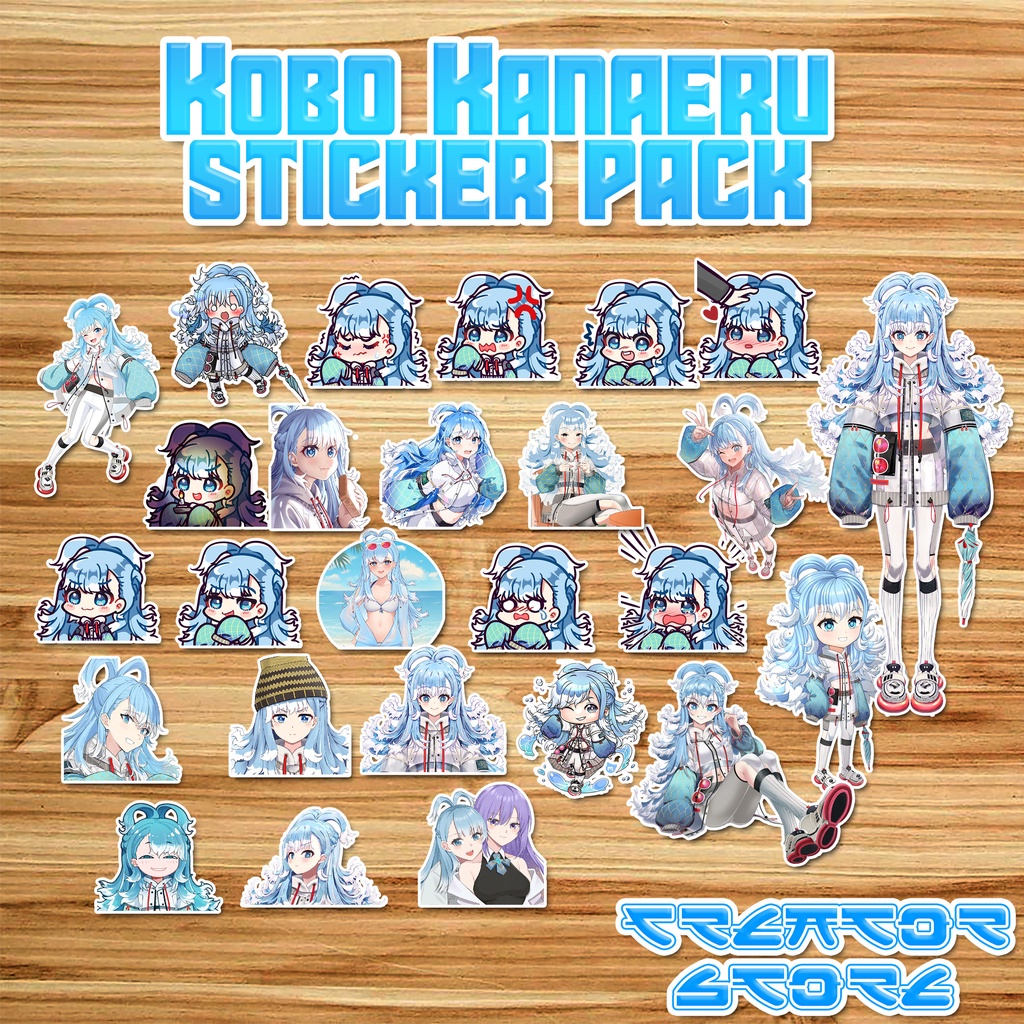 Jual Sticker pack Kobo Kanaeru Vituber Stiker Vinyl Sticker set ...