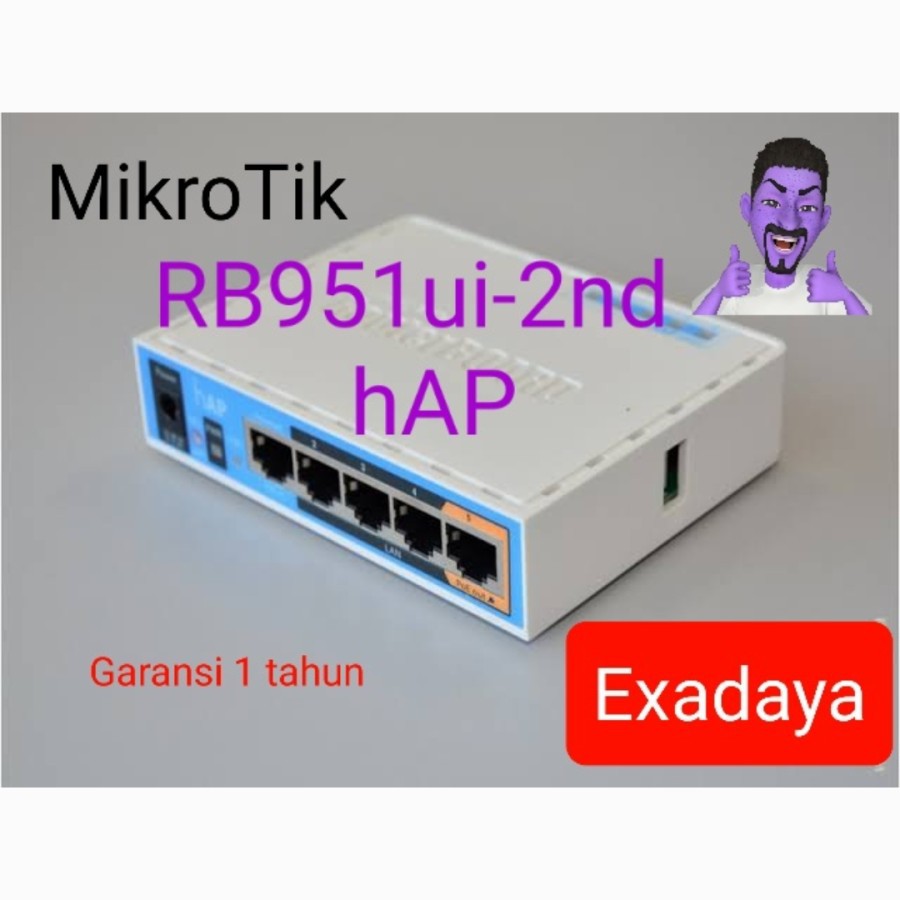 Jual Mikrotik RB951Ui-2nD ( hAP ) Wireless Router | Shopee Indonesia
