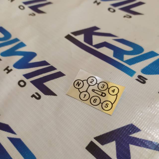 Jual Sticker stiker operan gigi 6 satria 2 tak hiu lumba | Shopee Indonesia