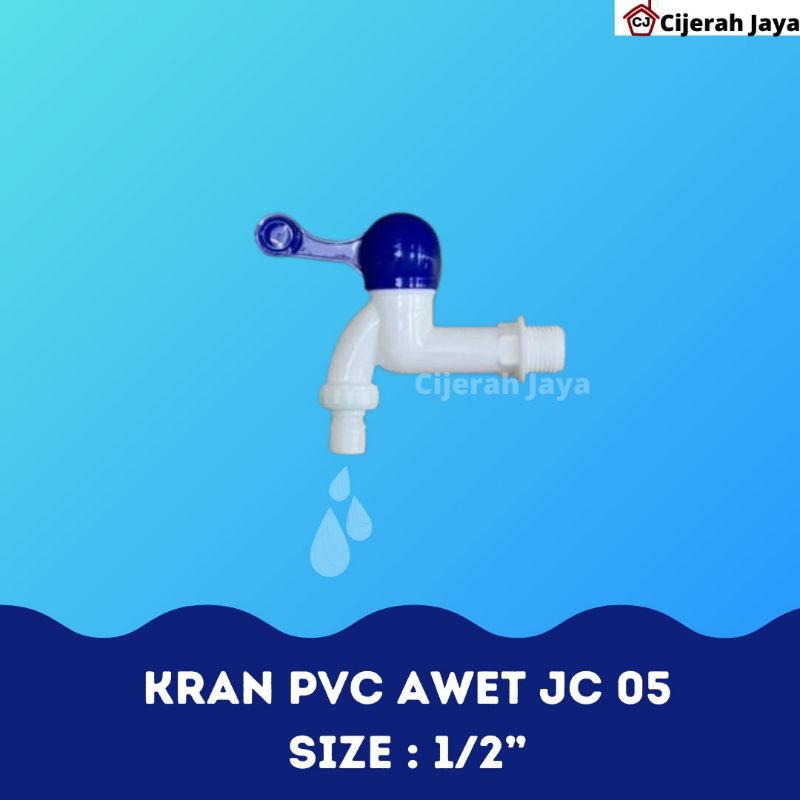 Jual KRAN PVC AWET JC 05 1/2 INCH BY ONDA ANTI KARAT | Shopee Indonesia