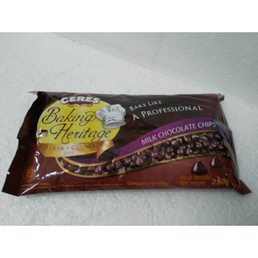 Jual Ceres Milk Chocolate Chips - 250g | Shopee Indonesia