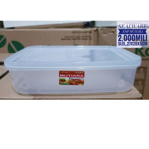 Jual FoodBox/tempat makan/kotak/ Toples Bening sealware KMP transparan ( 900, 1800, 2500, 2000 ...