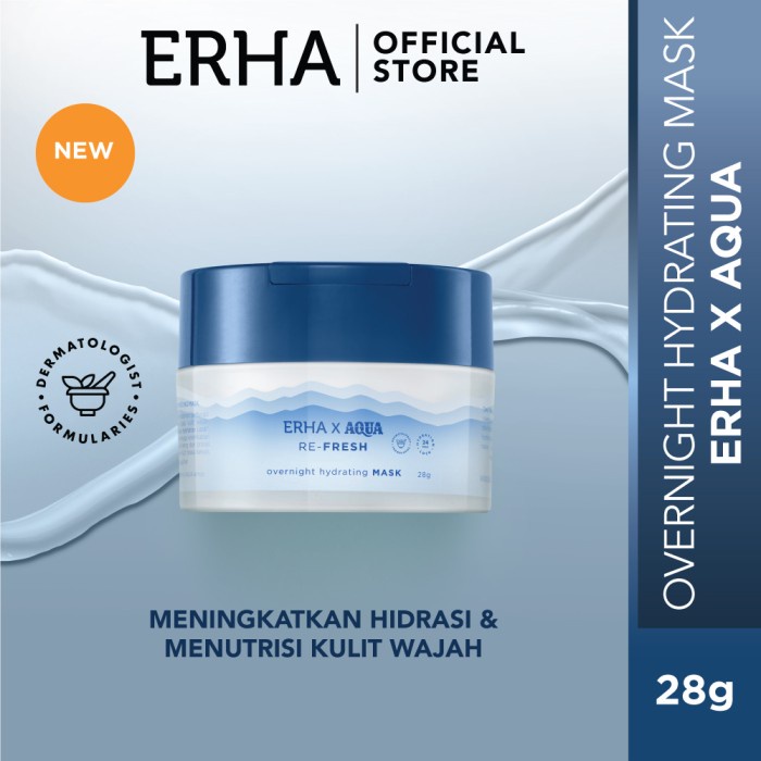 Jual ERHA X AQUA Re-Fresh Hydrating Overnight Mask - Masker Wajah ...