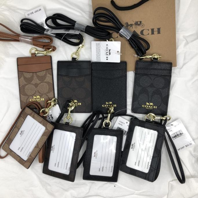 Jual Coach Name Tag Holder Lanyard Kartu Kerja | Shopee Indonesia