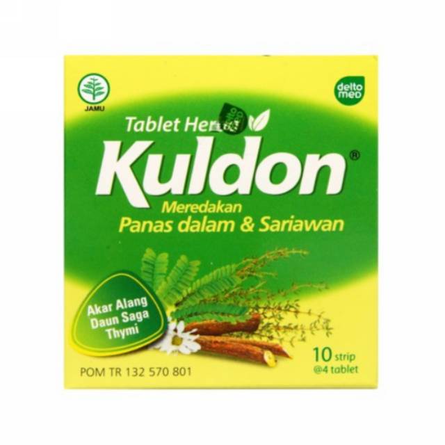 Jual KULDON obat sariawan, strip isi 4 tablet | Shopee Indonesia