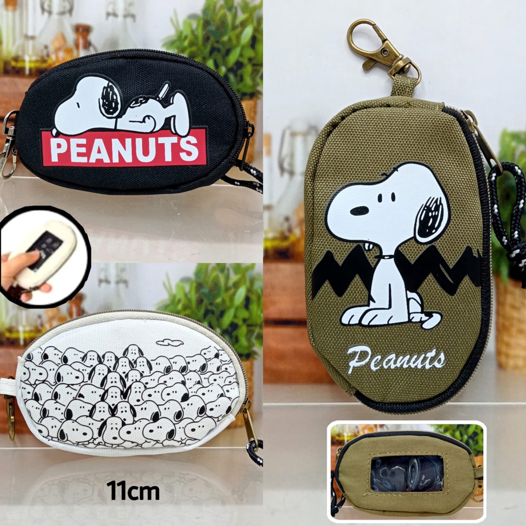 Jual DOMPET KUNCI MOBIL OVAL SNOOPY | Shopee Indonesia