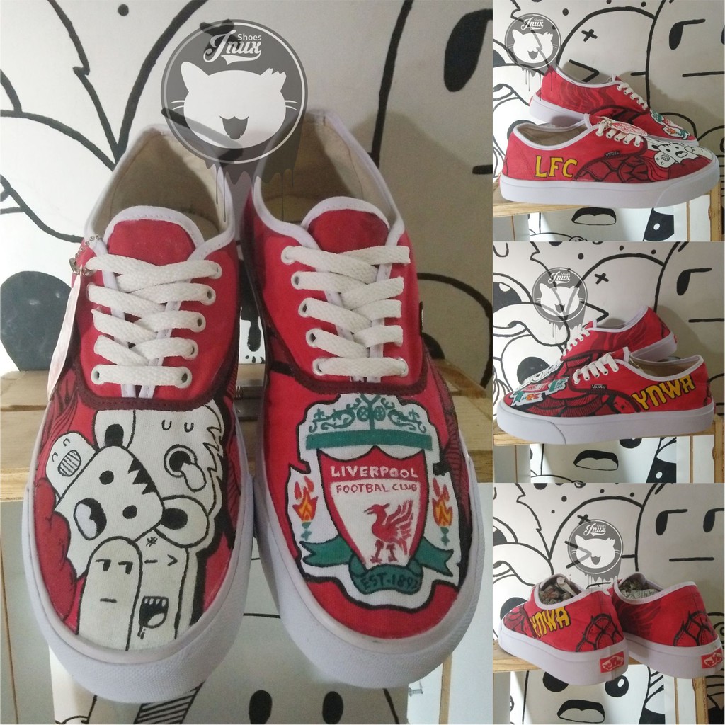 Jual SNEAKERS AUTHENTIC LIVERPOOL DOODLE ART / SEPATU LUKIS | Shopee ...