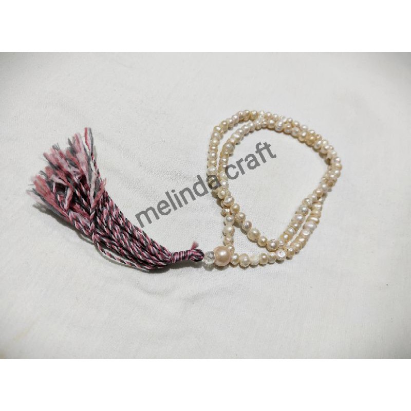 Jual tasbih batu mutiara putih 8mm tasbih batu asli | Shopee Indonesia