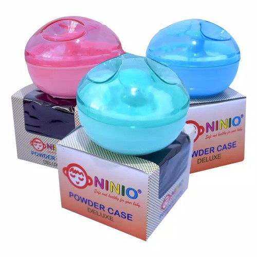 Jual Ninio Tempat Box Wadah Bedak Bayi Powder Case Baby isi satu dengan ...