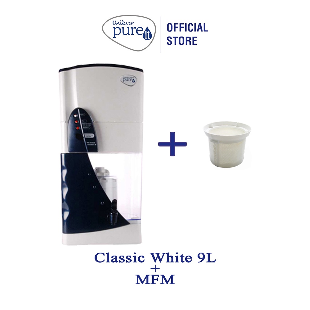 Jual Unilever Pureit Water Purifier Classic White 9L + MFM | Shopee ...
