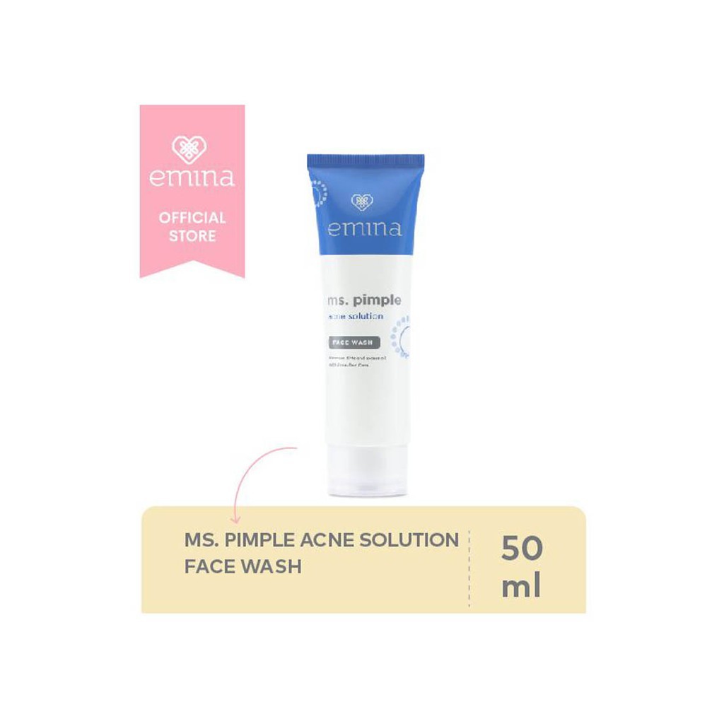 Jual EMINA Ms. Pimple Acne Solution Face Wash 50 ml | Shopee Indonesia