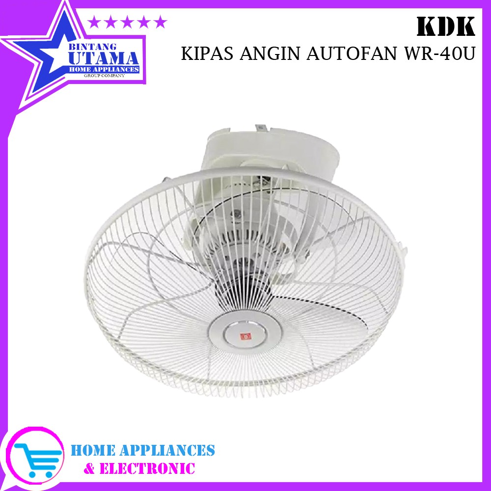Jual (COD) KDK WR40U / WR-40U / WR 40U Kipas Angin Gantung - Putih ...