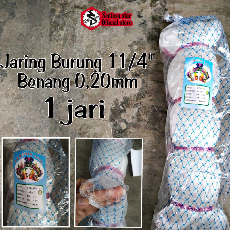 Jual JARING BURUNG 11/4 INCHI BENANG 0,20MM 90MX5M/ JARING BURUNG 1 ...