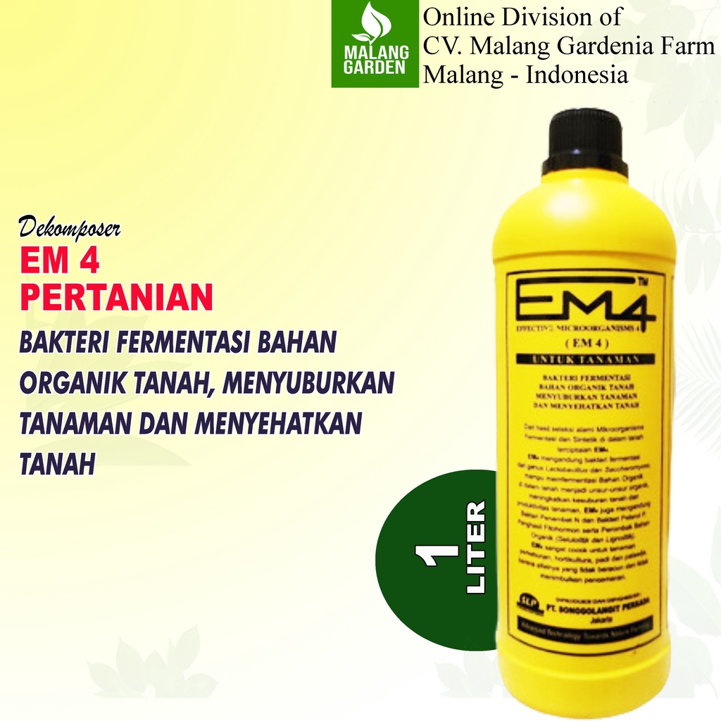 Jual EM4 MIKRO ORGANISME PERTANIAN PUPUK ORGANIK CAIR TANAMAN 1 LITER ...