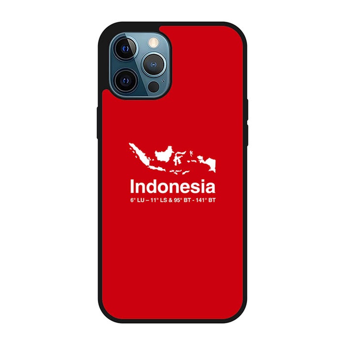 Jual Hardcase Custom Casing iPhone 12 Pro Max Mini Indonesia Peta Merah ...