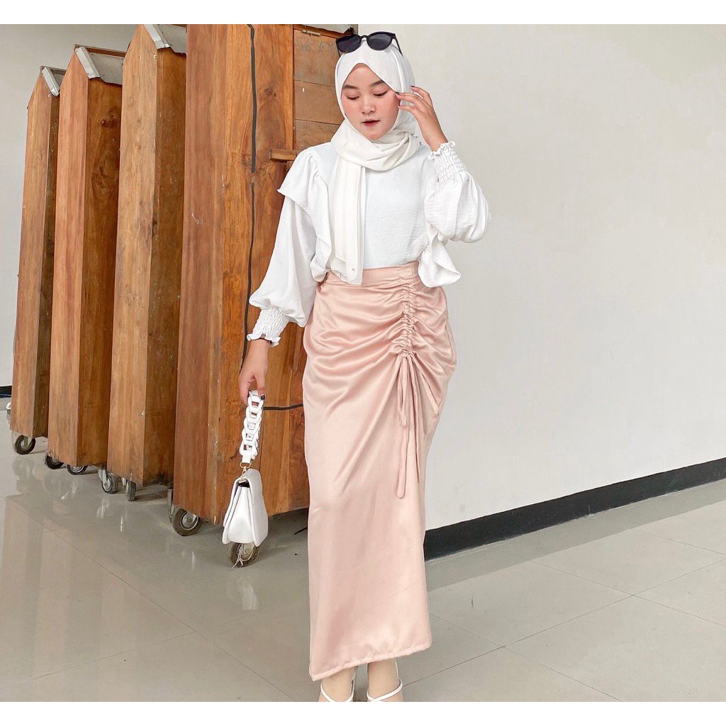 Jual Rok Serut Viona Skirt - Wearing BENA | Shopee Indonesia