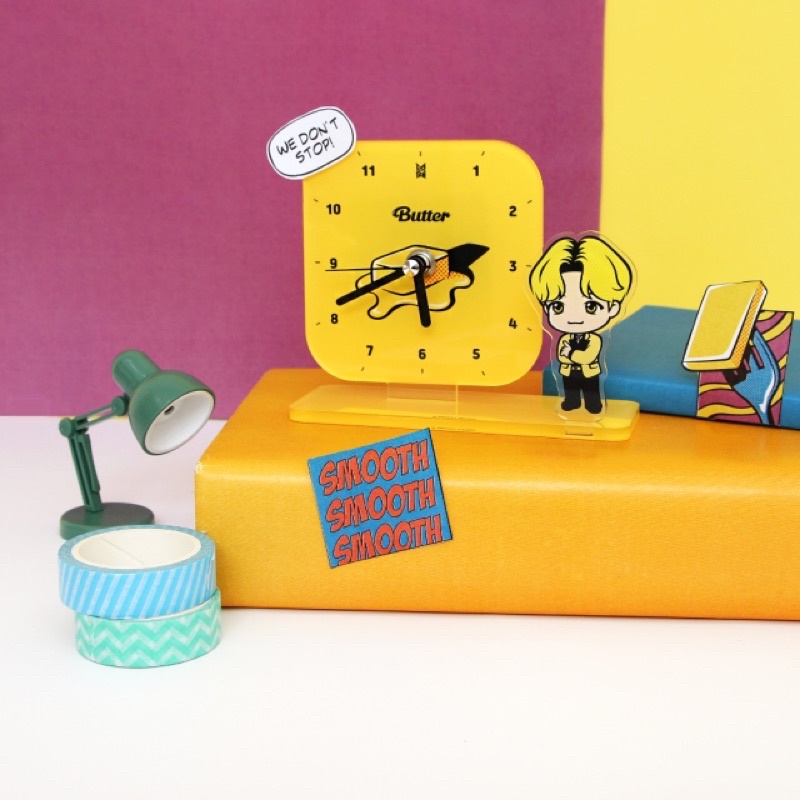 Jual BTS TINYTAN CLOCK BUTTER JAM BTS BT21 JAM MEJA DESK CLOCK DIGITAL ...