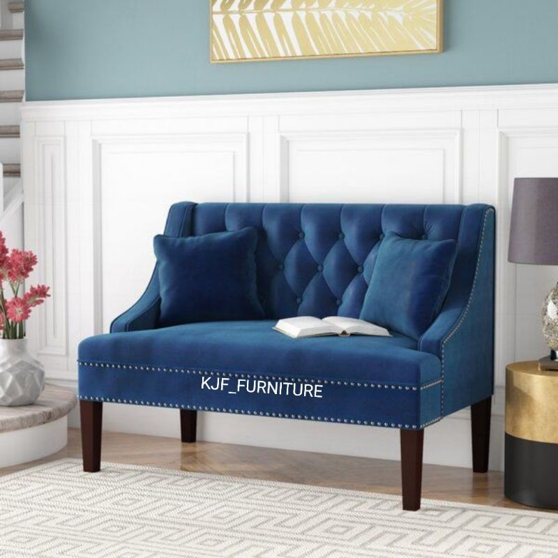 Jual sofa minimalis 2 seat bahan kain bludru sofa minimalis untuk ruang ...