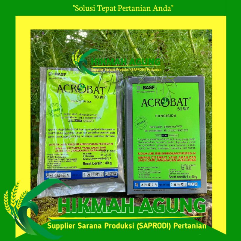 Jual Fungisida Acrobat 50 WP 40gr - untuk busuk daun | Shopee Indonesia