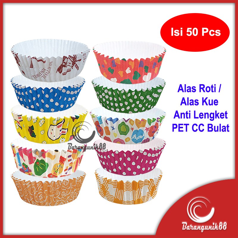 Jual Kertas Alas Roti Kue (50 pcs) Anti Lengket PET CC Bulat | Shopee ...