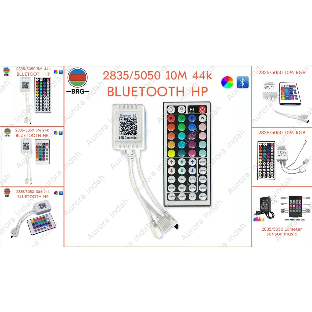 Jual CONTROLLER REMOTE 24key UNTUK LED STRIP RGB 4 PIN SMD 2835 3528 ...