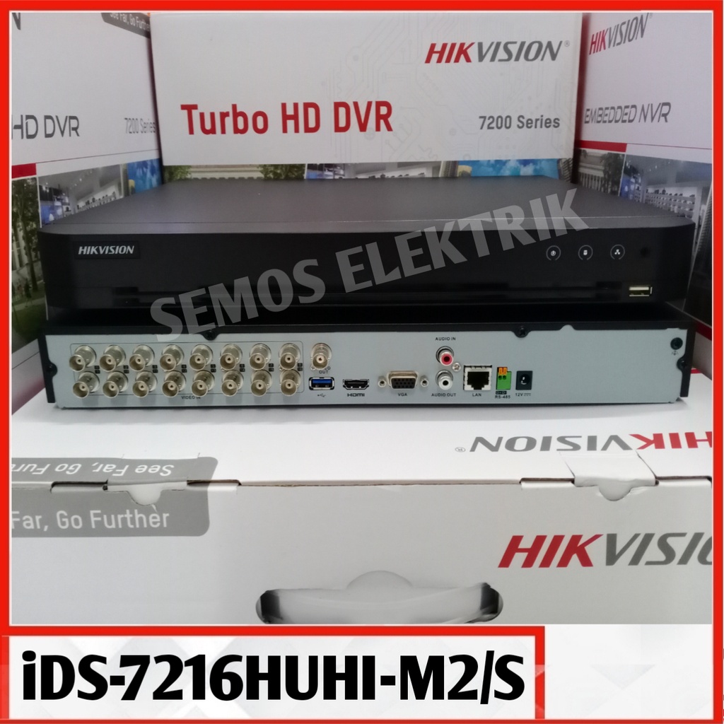 Jual Dvr 16 Channel Hikvision 7216HUHI-M2-S Turbo HD UP TO 8MP Dvr 2 ...