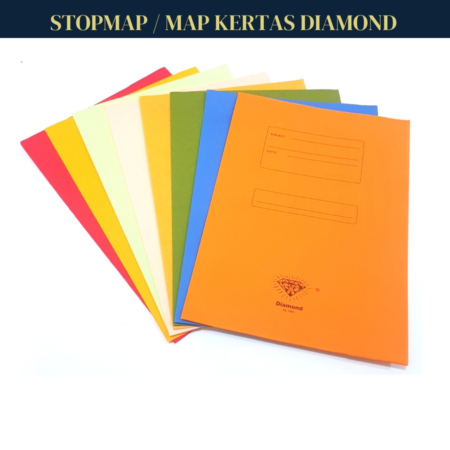 Jual Stopmap Map Kertas Tebal Folio Merk Diamond (Harga Per 10bh ...