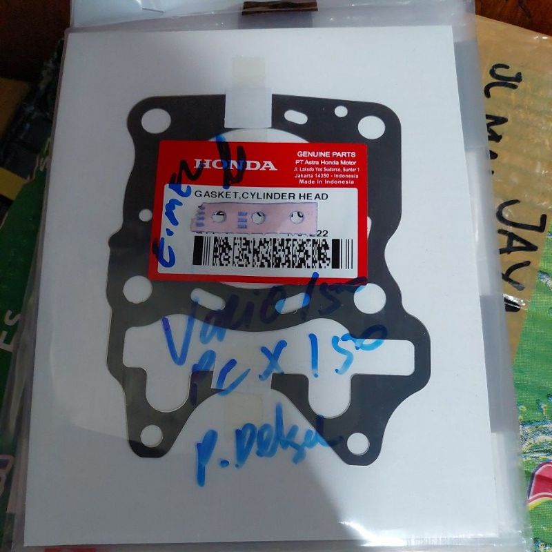 Jual Gasket cylinder head paking deksel packing deksel vario 150 , pcx150 honda | Shopee Indonesia
