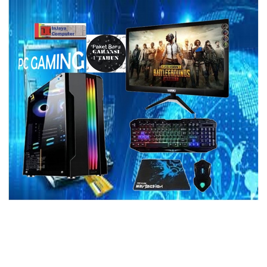 Jual Pc gaming lengkap core i7 Ram 8 gb Vga 2 gb LED 19" siap pakai ...