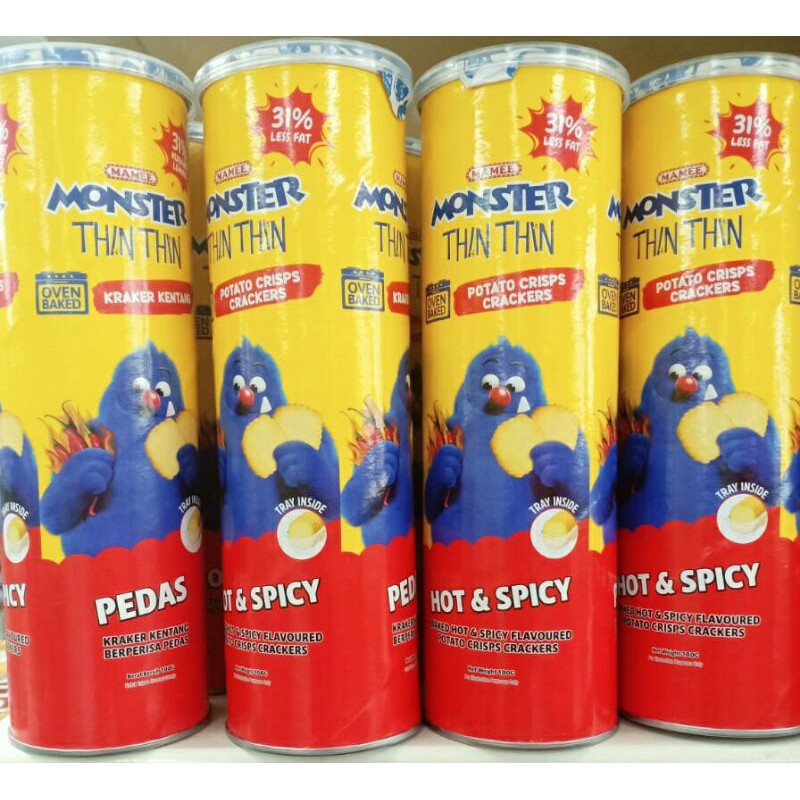 Jual MAMEE MONSTER CHIPS 100GR 4 VARIAN RASA | Shopee Indonesia